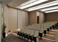 China 14/2mm Lecture Hall Sound Absorbing Fireproof Timber Slat Grooved Acoustic Wall Panels for sale