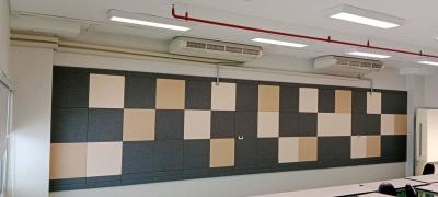China Meeting Room Absorbers Fabric Wrapped Acoustical Wall Panels Sound Absorbing Board for sale