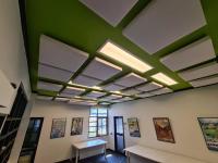 China Class Room Ceiling Absorbers Fabric Wrapped Acoustical Wall Panels Sound Absorbing Board for sale