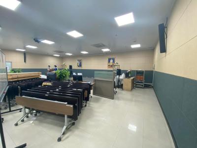 China Conference Hall Fireproof Easy-installation Fabric Wrapped Acoustical Wall Panels Absorbing Board for sale