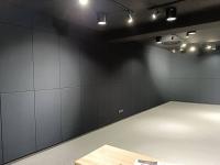 China Dance Room Soundproofing Black Fabric Wrapped Acoustical Wall Panels Absorbing Board for sale