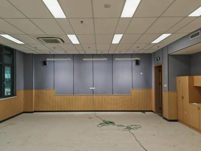 China Recording Room Slat Wooden Grooved Acoustic Panels Sound Absorption Building Material for sale