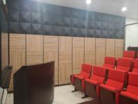 China Auditorium Linear Timber Grooved Acoustic Panels Sound Absorption Building Material for sale