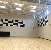 China Sport Hall Wooden Wall Wood Wool Cement Acoustic Panel Sound Absorption Isolation Board for sale