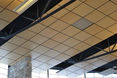 China 2/2/0.5mm 2'x2' Square Shape Microperforated Wooden Sound Absorbing Wall Acoustic Panels for sale