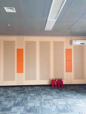China Office Customized Slot Grooved Acoustic Wall Panels Sound Absorption Isolation Board for sale