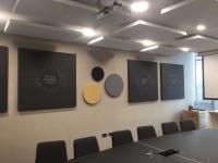 China Wall Panels Fabric Wrapped Acoustic Sound Absorbing Fiberglass Board for sale