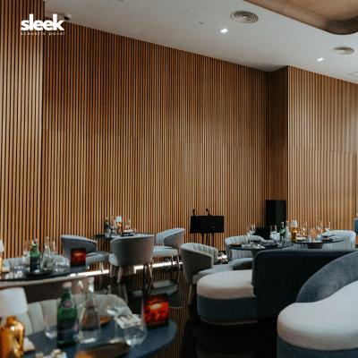 China Bar Resturant Timber Decorative Wall Panels Akupanel Felt Acoustic Board Easy Installation for sale