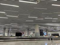 China Airport Ceiling Tiles Strips Aluminum Perforated Acoustic Baffles Decorative Sound Board for sale