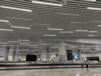 China Airport Ceiling Tiles Strips Aluminum Perforated Acoustic Baffles Decorative Sound Board for sale