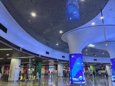 China Shopping Mall Ceiling Tiles Customs Design Pattern Aluminum Perforated Acoustic Panels for sale