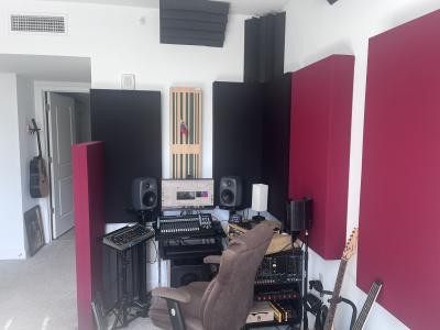 China Home Studio 50mm Thick Soundproofing Fabric Wrapped Acoustical Panels Absorbing Board for sale