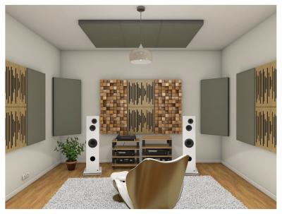 China HIFI Studio Room Timber Perforated Acoustic Wall Panels Sound Absorption Board for sale