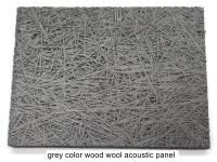 China Class Room Ceiling Tile Hanging Suspened Sound Absorption Wood  Wool Acoustic Panel for sale