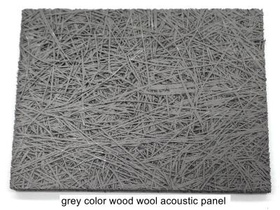 China Class Room Ceiling Tile Hanging Suspened Sound Absorption Wood  Wool Acoustic Panel for sale