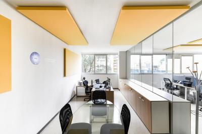 China Office 50mm Thick Soundproofing Fabric Wrapped Acoustical Panels Absorbing Board for sale