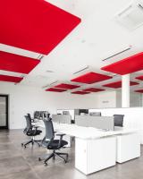 China Sound Absorbing Suspended Ceiling Tiles Decorative Fabric Wrapped Acoustical Panels for sale
