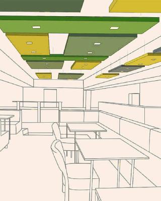 China Sound Absorbing Suspended Ceiling Tiles 50mm Decorative Fabric Wrapped Acoustical Panels for sale