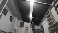 China Studio Ceiling Tiles 50mm Thick Soundproofing Fabric Wrapped Acoustical Panels Absorbing Board for sale