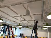China Resturant 50mm Thick Soundproofing Fabric Wrapped Acoustical Panels Absorbing Board for sale