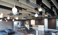 China office ceiling tiles baffles cement board wood wool acoustic panel RAL colors for sale