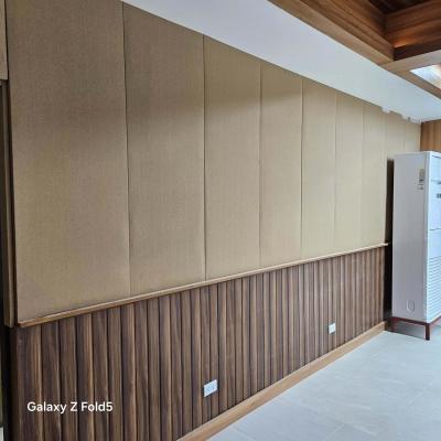 China Office Wall Panels 50mm Sound Absorbing Fabric Wrapped Acoustic Boards for sale