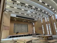 China Theater Veneer Wood Micro Perforated Acoustic Panel Wall Sound Absorption Interior Board for sale