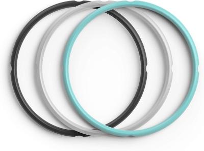 China Non-Toxic Silicone Rubber Seal Ring for Pressure Cooker Replacement - 30-80 Shore A Hardness, 5.5-8.0 MPa Tensile Strength for sale