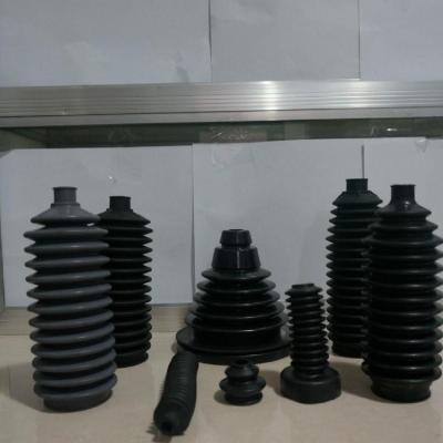 China Custom Silicone Rubber Bellows for Automotive Steering Systems with 30-80 Shore A Hardness and 5.0-7.0 MPa Tensile Strength for sale