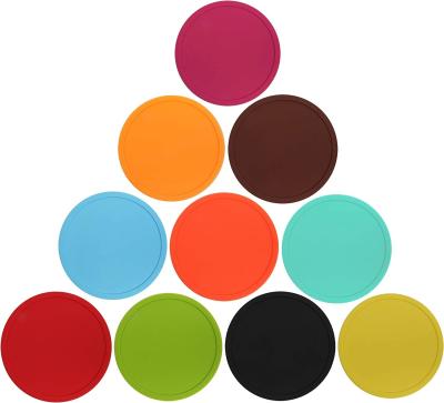 China Custom Skid Resistant Silicone Coasters - High Temperature 500°F, Dishwasher Safe, OEM Logo Available for sale