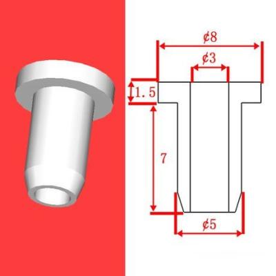 China Custom Automotive Rubber Suspension Bushings White Color - Temperature Range -150°F to 600°F, Custom Sizes Available for sale
