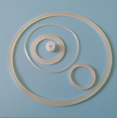 China Custom-Made Transparent Seal Silicone Rubber Sealg Ring High Temperature Gasket Rings for sale