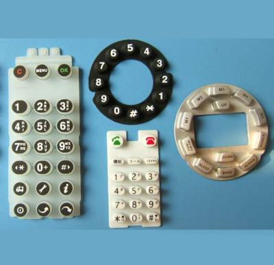 China Custom Silicone Rubber Button FDA ROHS Certified 20-90 Shore A Hardness for sale