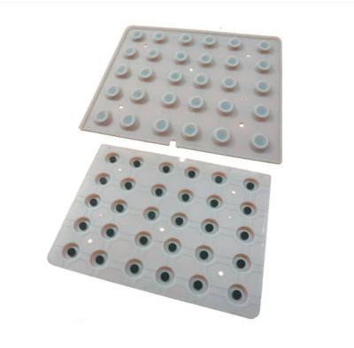 China Custom Silicone Rubber Soft Pad Electrical Button Cover Accessories 30-90 Shore A for sale