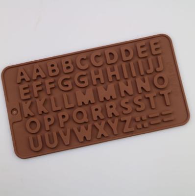China Alphabet Pattern Silicone Chocolate Molds - 450°F Heat Resistant Food-Grade Customizable Bakeware for sale