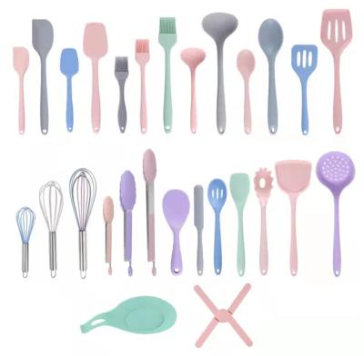 China BPA-Free Anti-Scald Silicone Fork and Spoon Set for Baking and Cooking - Heat Resistant to 230°C for sale