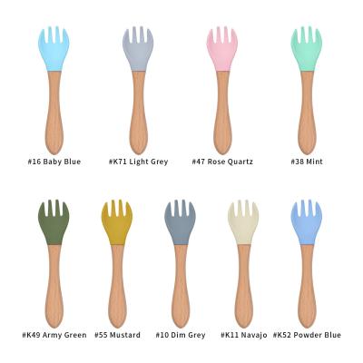 China Food Grade Silicone Baby Tableware Set -40℃ to 230℃ Temperature Range 40-80 Shore Hardness Non-Stick Spoons for sale