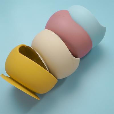 China Food Grade Silicone Baby Bowl Set -40℃ to 230℃ Temperature Range 40-80 Shore Hardness Custom OEM for sale