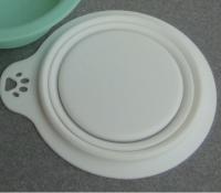 China BPA Free Custom Logo Foldable Silicone Pet Feeding Bowl for Dogs Cats 500ml for sale