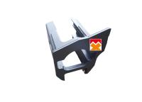 China DH150 DAEWOO Mini Digger Undercarriage Parts Front Idler Front Fork for sale