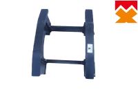 China Black ZX870 Excavator Track Guard Q35B Material Forging Casting Process for sale