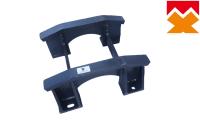 China Black ZX870 Excavator Track Guard Q35B Material Forging Casting Process for sale