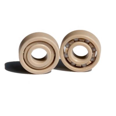 China 608 8x22x7mm Plastic Deep Groove Ball Bearing High Temperature ZrO2 Ceramic Balls for sale