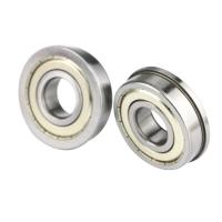 China High Speed Motor Flanged Deep Groove Ball Bearing With Edge F6305ZZ 25*62*17mm for sale