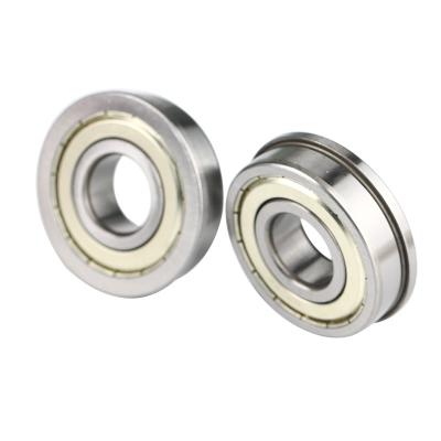 China High Speed Motor Flanged Deep Groove Ball Bearing With Edge F6305ZZ 25*62*17mm for sale