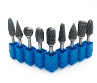 China YG6 YG8 YG10 Grade Tungsten Carbide Rotary Burrs - Full Size Industrial Cutting Tools with Custom Logo Options for sale