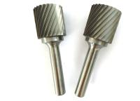 China Type B Tungsten Carbide Rotary Burrs Cylindrical End Cut - 3.0mm to 10.0mm Shank Sizes with HRC70 Hardness for sale