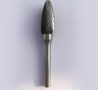 China Type F Tungsten Carbide Burr Bits 6mm 8mm 10mm 12mm Head Diameter Tree Shape Double Cut Single Cut Industrial Tools for sale