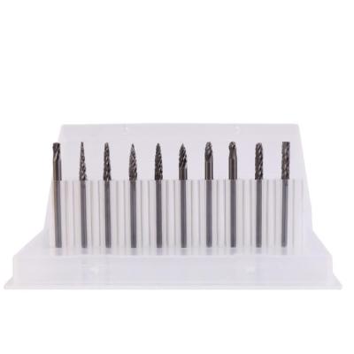 China 20PC Double Cut Carbide Burr Set 3mm Shank Rotary Tool Cutting Burrs HRA 89-92.5 for sale