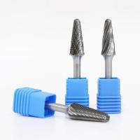 China High Purity Solid Cone Carbide Burr Drill Bits - 3-35mm Head Diameter, HRA 89-92.5 Hardness Tungsten Carbide Rotary Files for sale